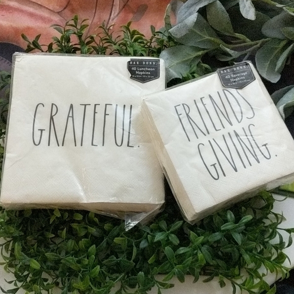 Rae Dunn | Other | Rae Dunn Paper Napkins Friendsgiving Grateful | Poshmark